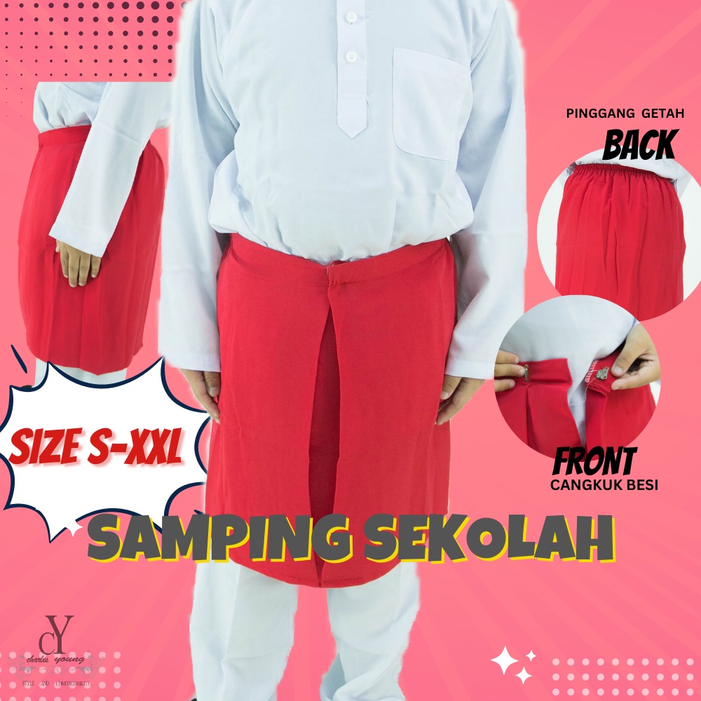 CY 346BM (S-XXL) SAMPING SAMPIN SEKOLAH AGAMA TAHFIZ PINGGANG SEPARUH ...
