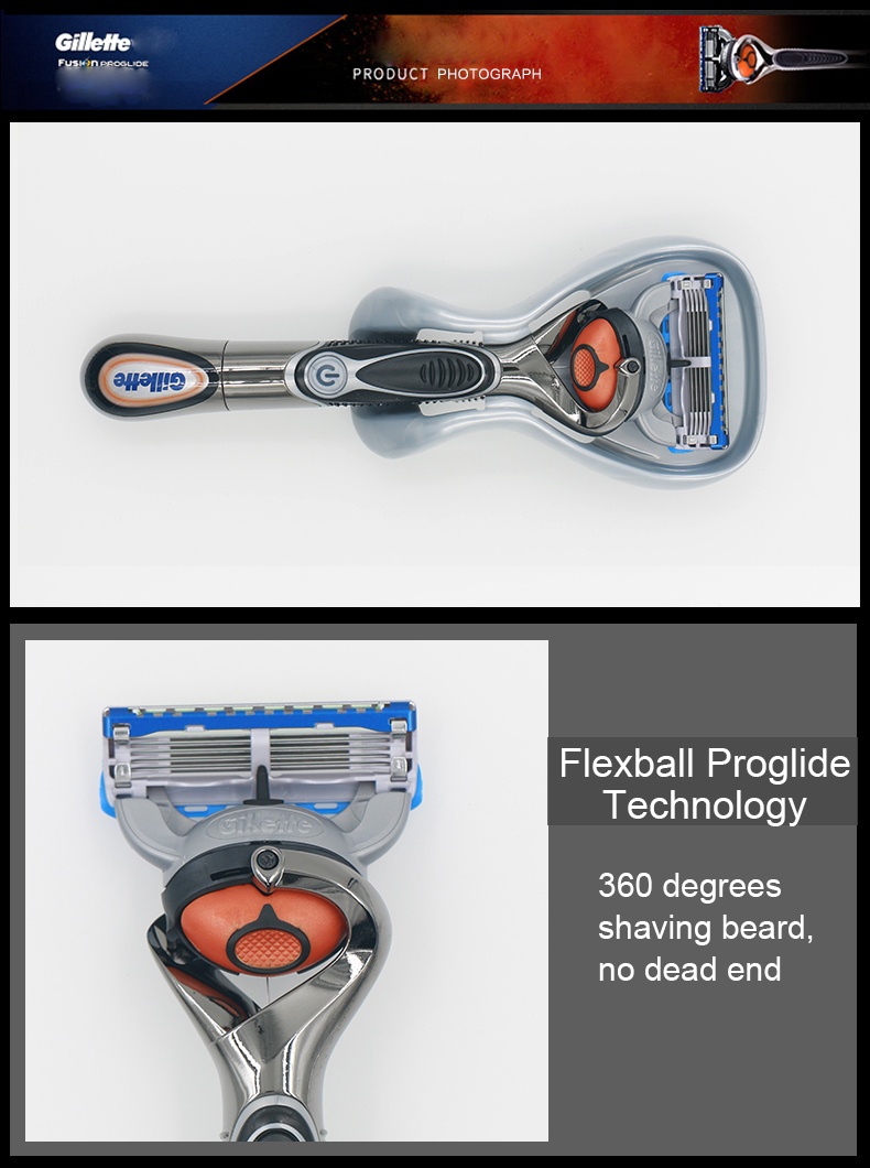Gillette Fusion Electric Flexball ProGlide Razor Power Shaver Men Face ...