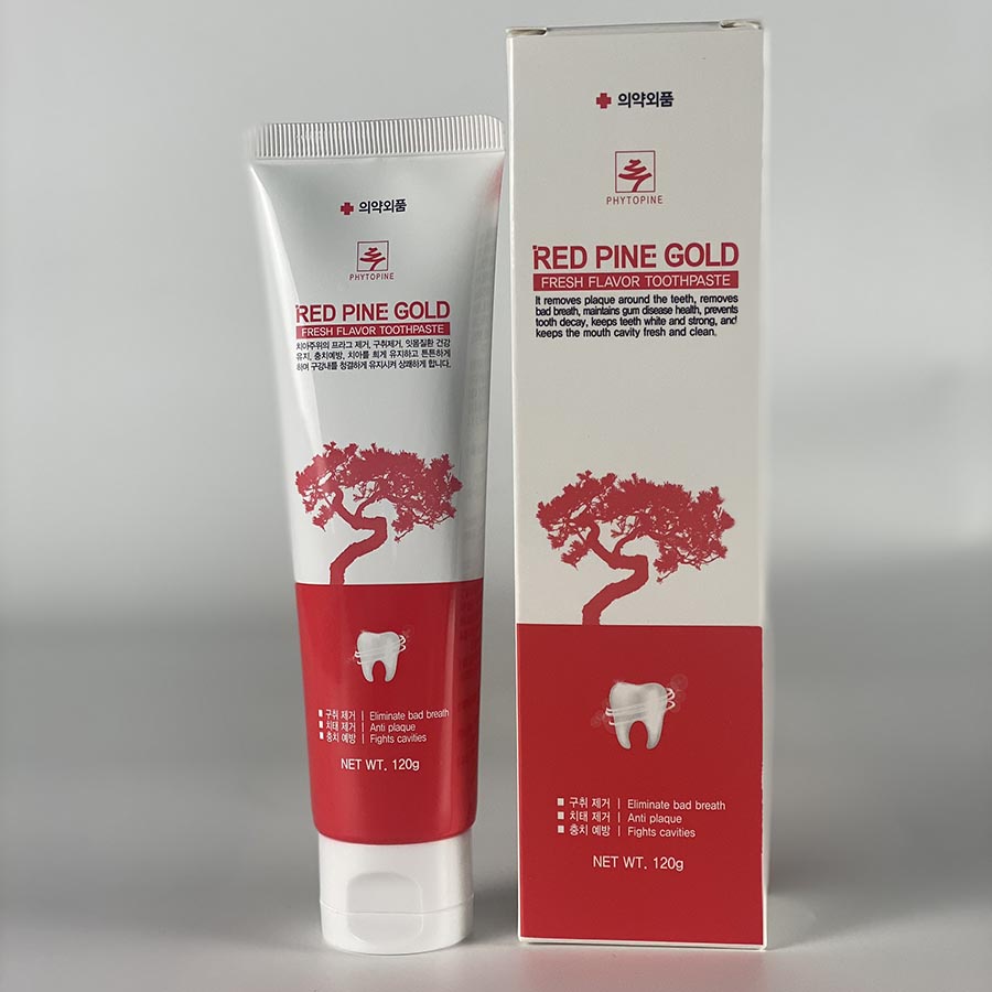 Korean Red Pine Gold Fresh Flavor Toothpaste, 120g Tube | Shopee Malaysia