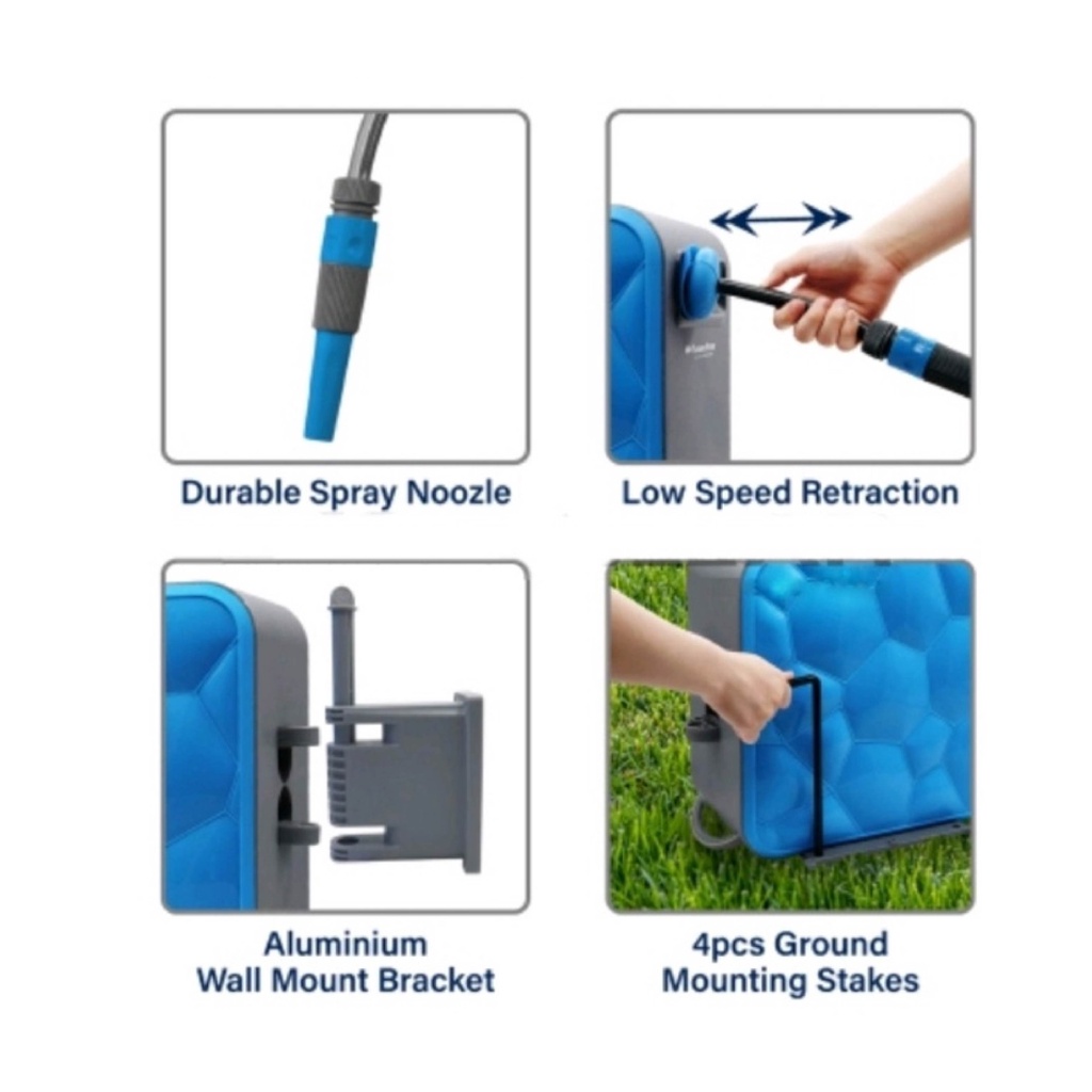 Tsunami HC-20 - 20m Cube Hose Reel | Shopee Malaysia