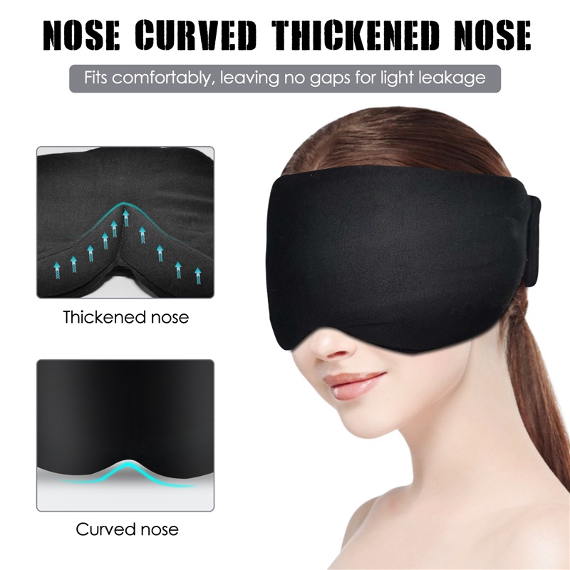 KIPRUN Sleep Eye Mask Full Surround Sleep Eye Mask Blindfold Eye Cover ...