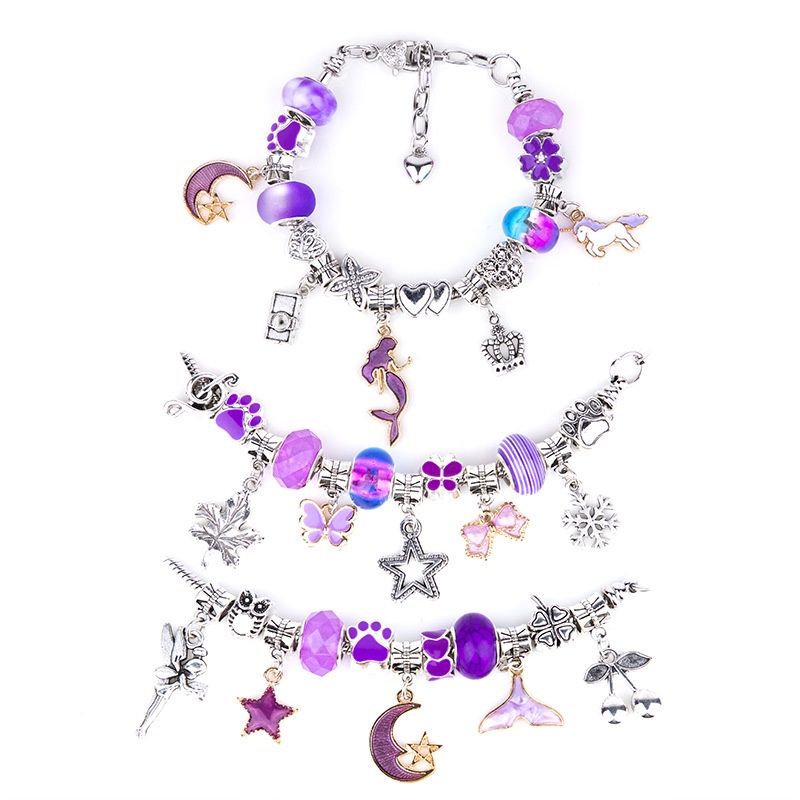 CK Bead Charms Bracelet Diy Kit 64pcs Jewelry Necklace Unicorn Cute ...