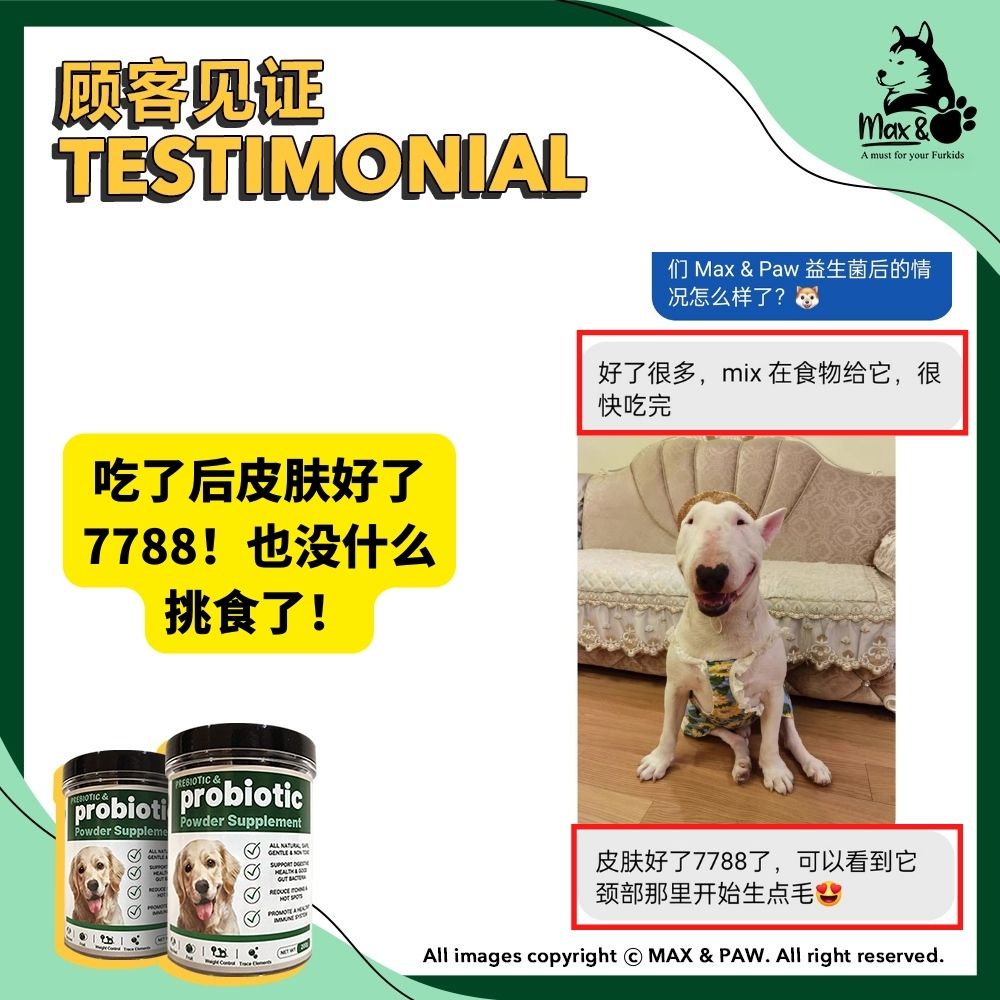 【Handy Pack】Max & Paw Pet Supplement Dog Supplement Probiotic - All ...