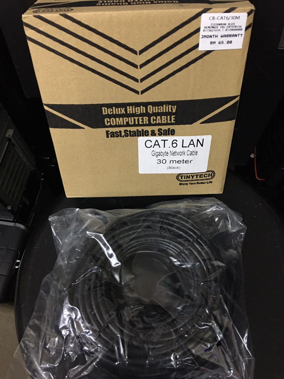 Tinytech Cat 6 LAN Gigabyte Network Cable 30 Meter | Shopee Malaysia