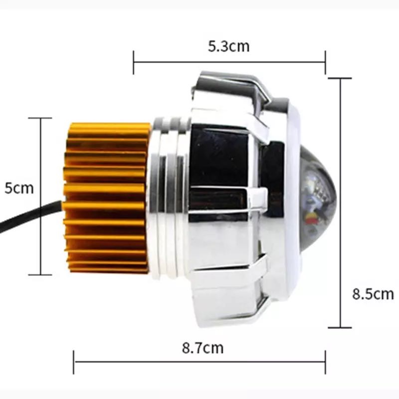 【Ready Stock】Motorcycle 12V-85V Projector Head Light Hi/Lo Beam LED ...