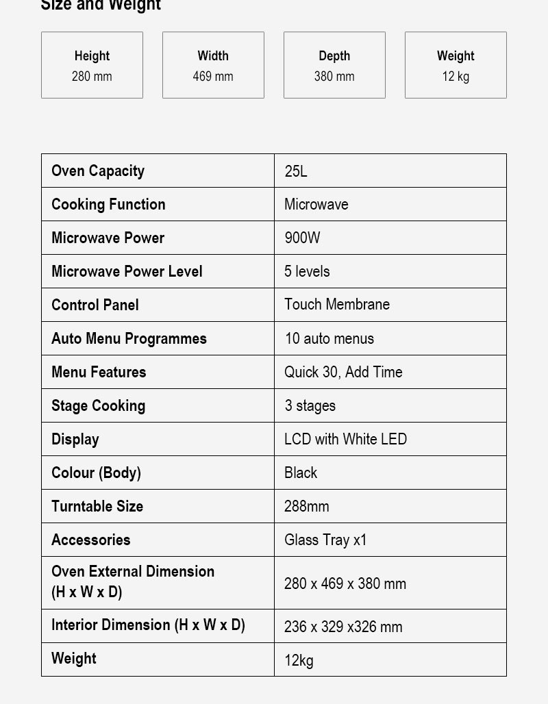 [𝐅𝐑𝐄𝐄 𝐃𝐄𝐋𝐈𝐕𝐄𝐑𝐘] PANASONIC NN-ST34 (25L) SOLO MICROWAVE OVEN NN-ST34NBMPQ | Shopee Malaysia