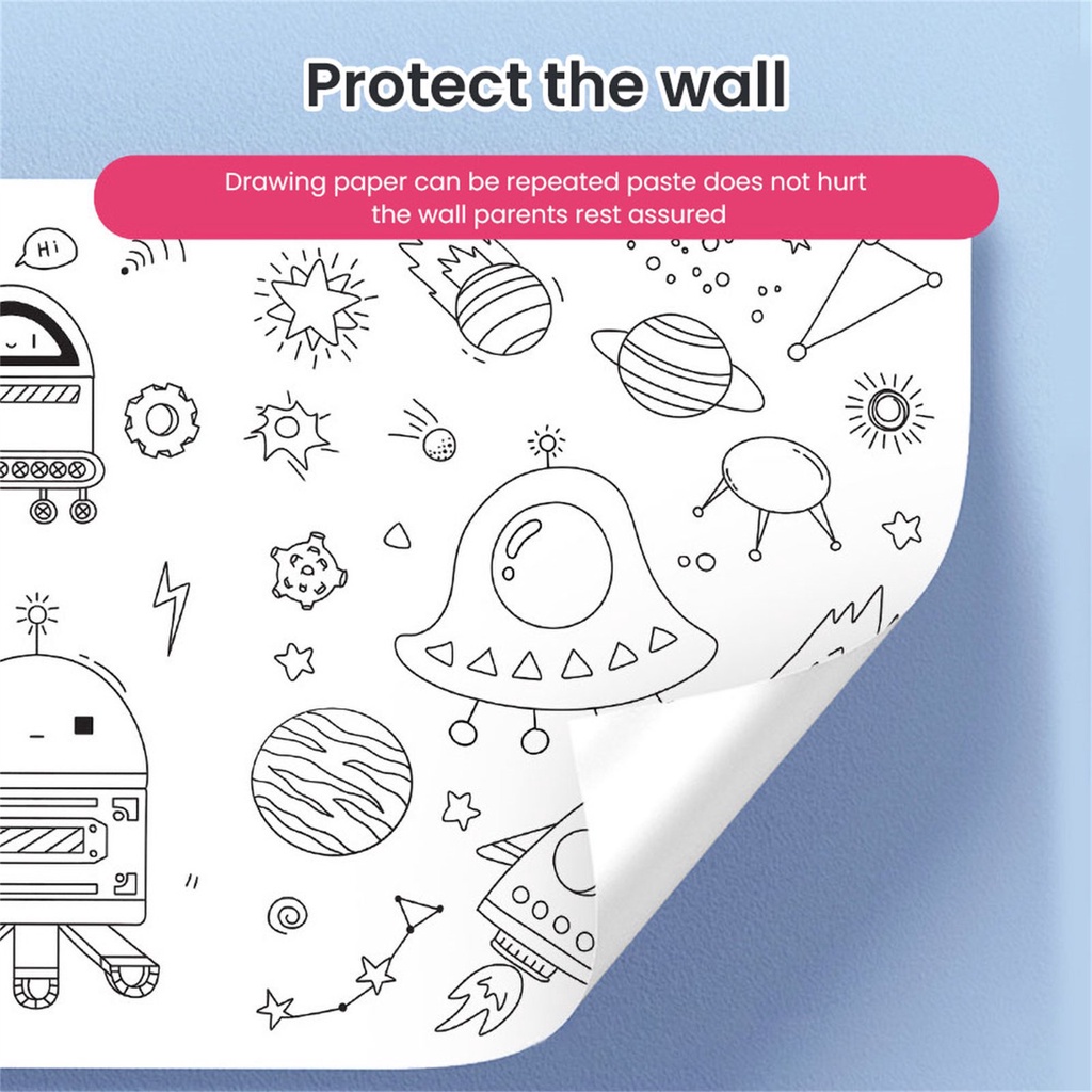 DIY Children's Drawing Roll Coloring Paper Roll for Kids, Painting ...