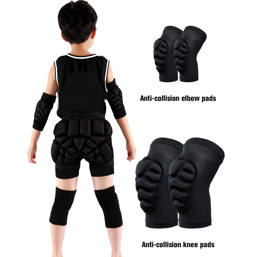 SPOSAFE 1 pair kids knee pads with thick sponge for Football,Volleyball ...