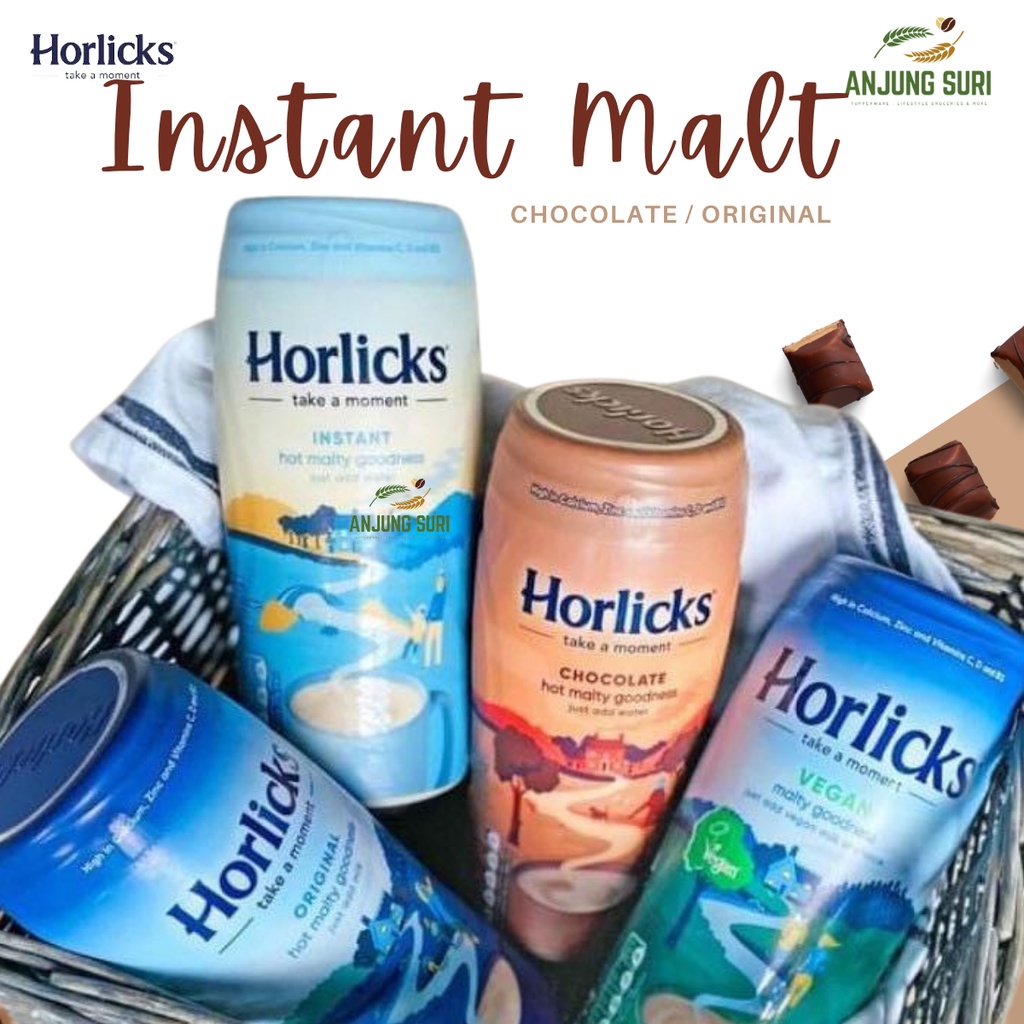 Horlicks UK Chocolate Original Malted Milk Instant Drinks 400gm ...