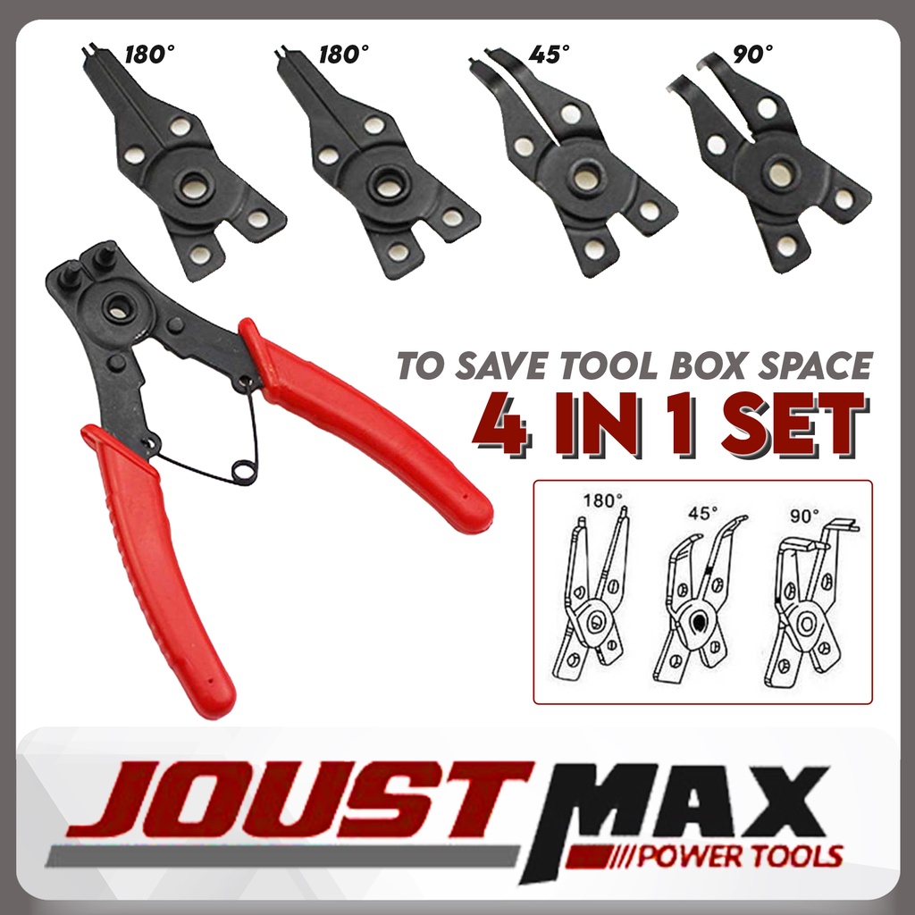 DL-518051 4pcs Circlip Plier Set New 4 in 1 Snap Ring Pliers Plier Set Circlip Combination ...