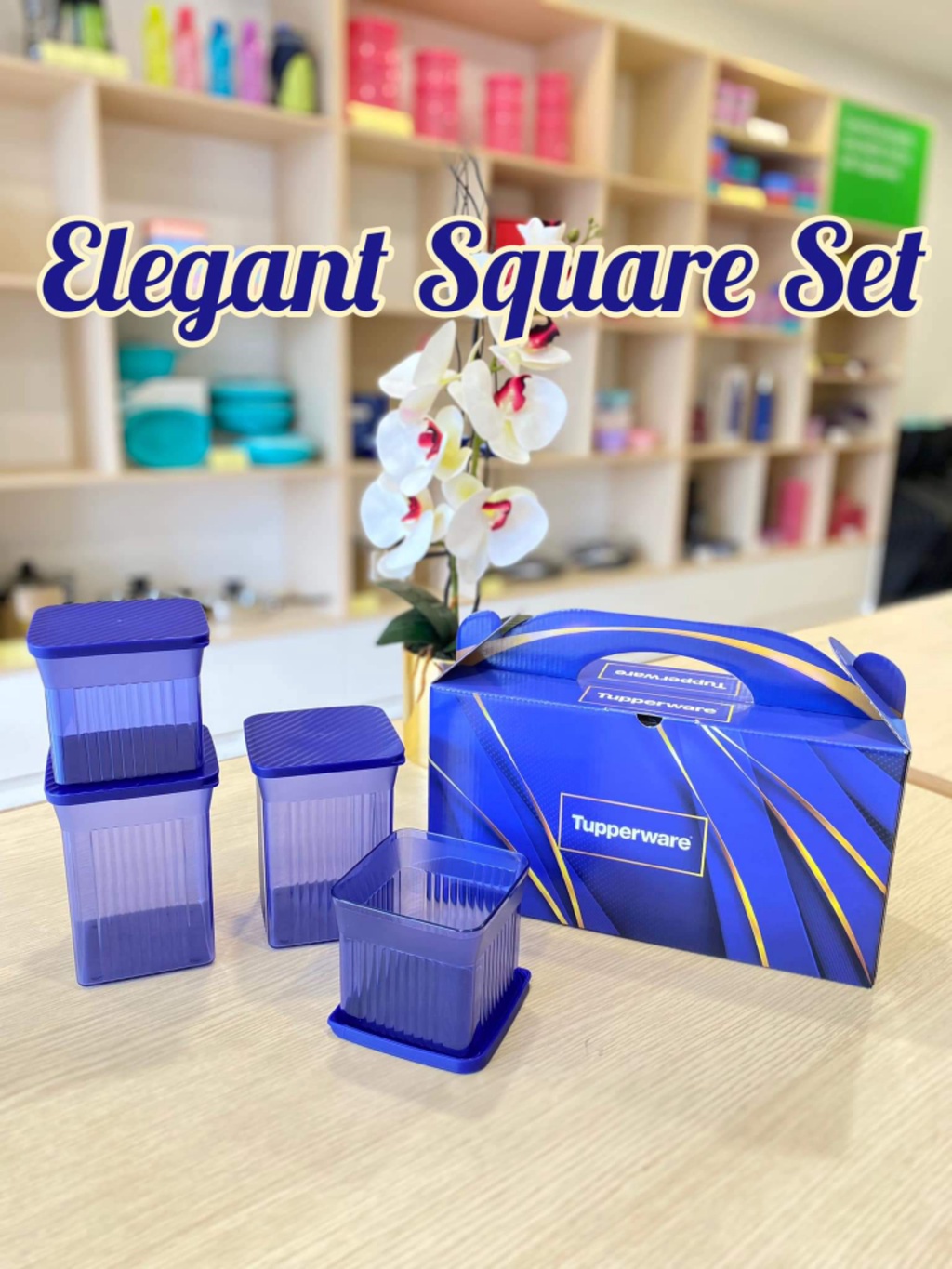 12 Types: Tupperware Elegant Square Set Or Elegant Round Set/ Snack It ...