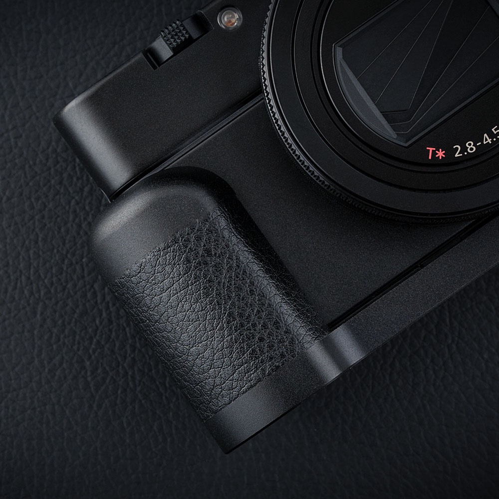 JJC HG-RX100VII Camera Hand Grip Aluminium Microfiber PU Leather L Bracket for Sony RX100VII ...