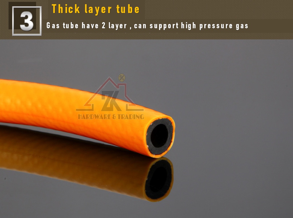 [SIRIM APPROVED] [SIRIM APPROVED] Getah Paip Gas Dapur Masak Oren Tebal ...