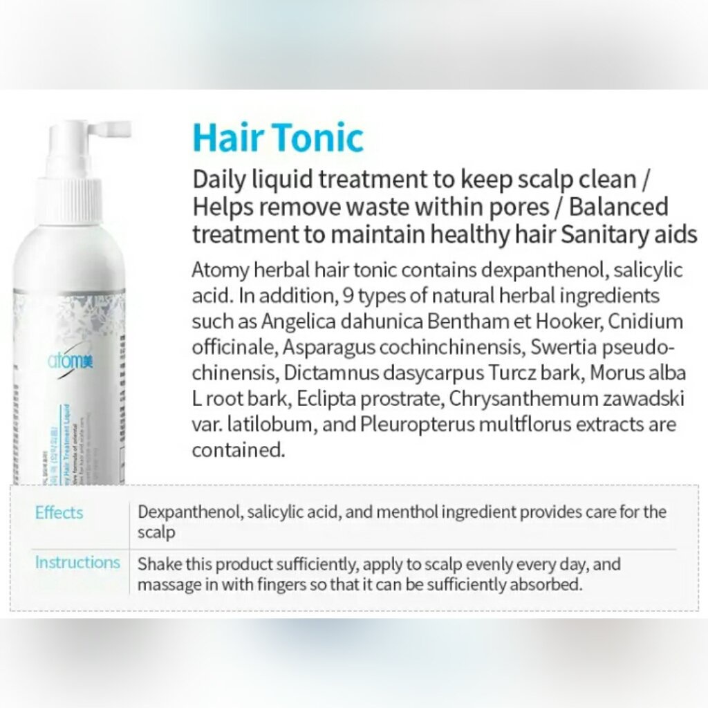 ATOMY Hair Growth/ Hair Loss Treatment Absolute Shampoo + Saengmodan ...