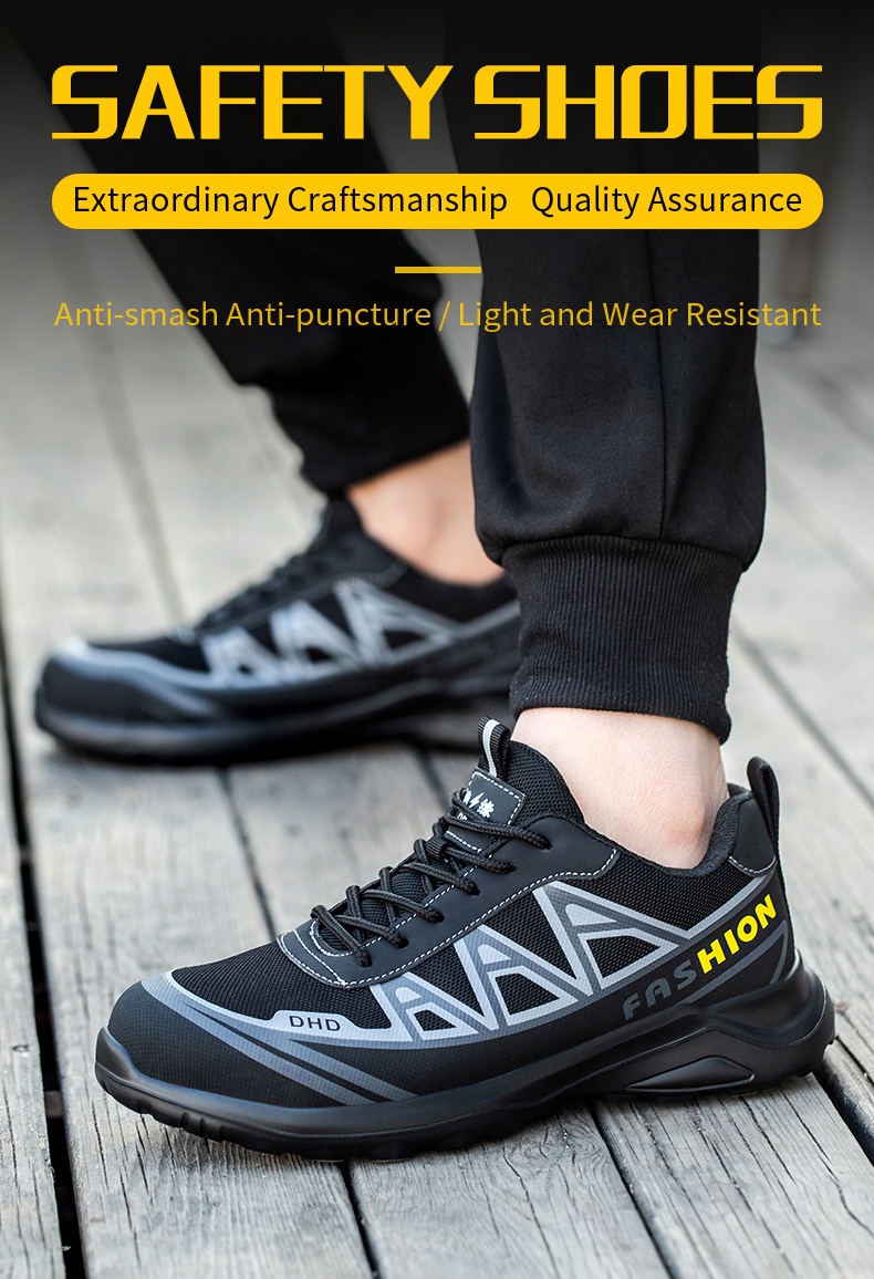 Tulldent Safety Shoes Anti -smashing Anti-puncture Lightweight ...