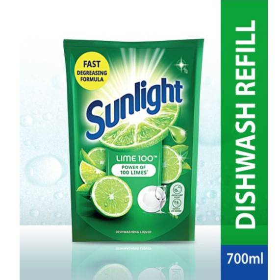 Sunlight Dishwashing Liquid Power Of Limes Refill Pack 700ml | Shopee ...