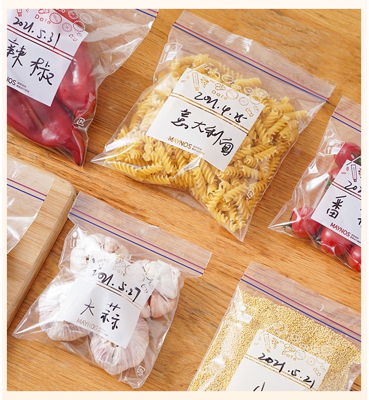 Pantry🍳 Transparent Zip Lock Beg Makanan Resealable Freezer Bag ...