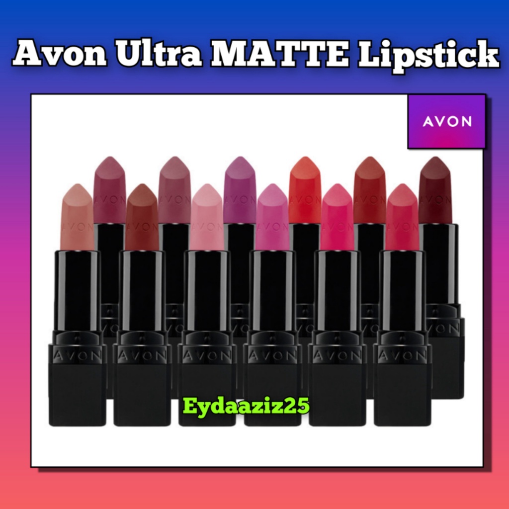 Lipstick Avon Ultra MATTE lipstick 3.5g & CREAMY lipstick 9g | Shopee ...