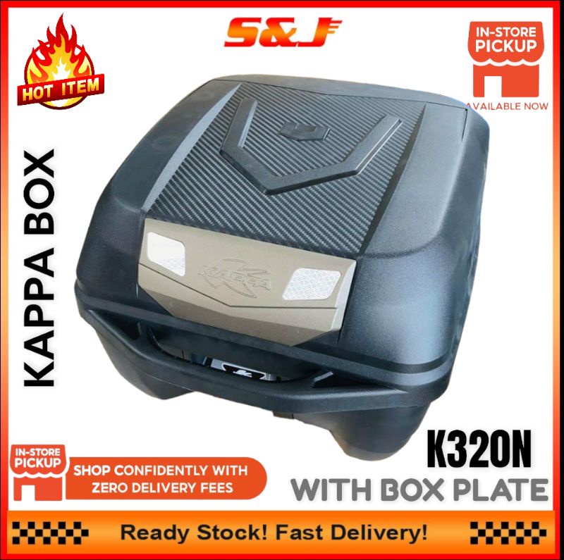 Kappa K320N 32 Liter 32L KAPPA BOX HELMET BOX Motorcycle Top Box Carbon ...