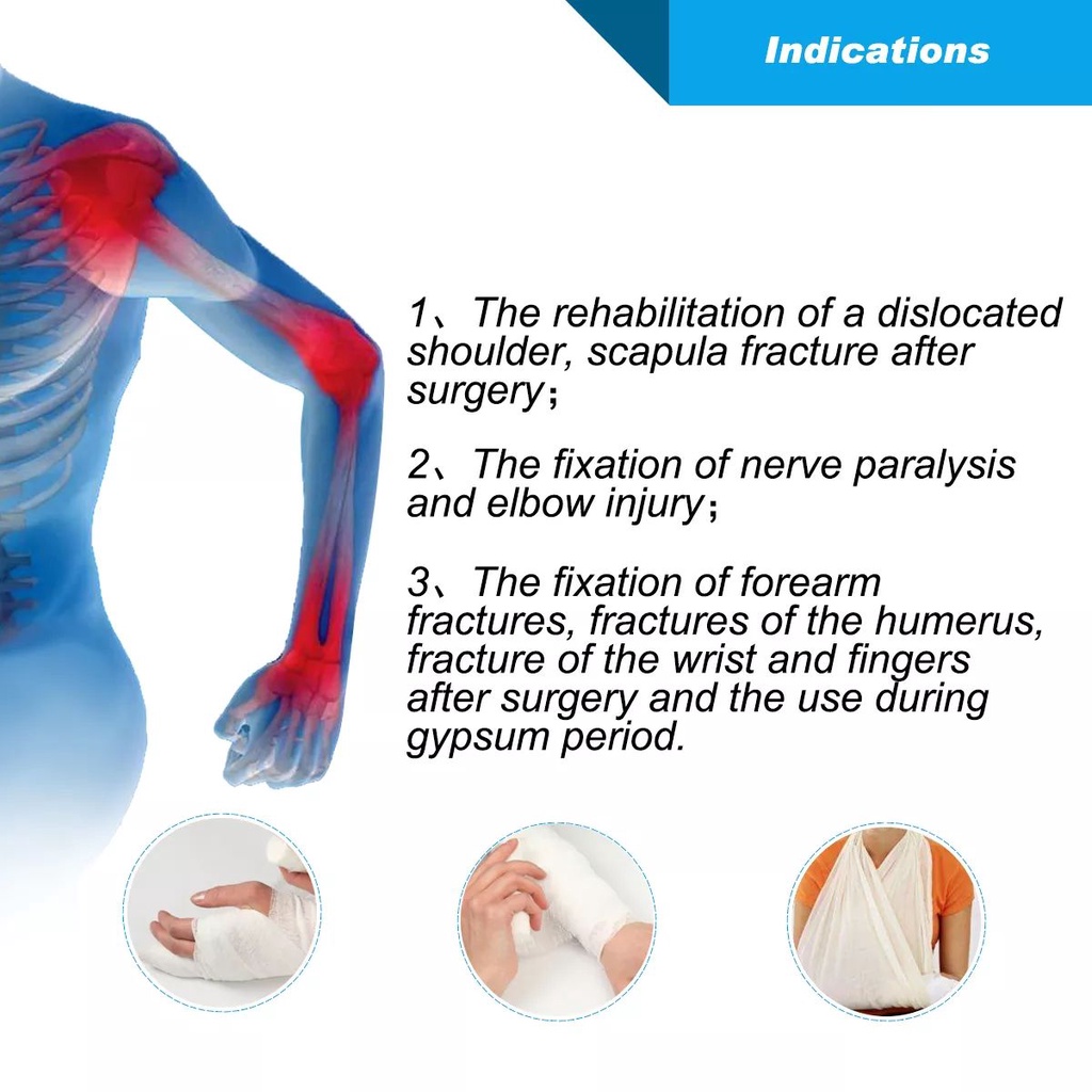VELPEAU Arm Sling with Waist Strap Be Suitable for Sleep Thin ...