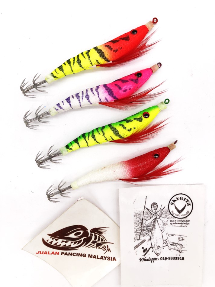 SKYGITZ MALAYSIA SOTONG KING SLIM SJ EZ-SLIM 95mm/4G Squid Jig /Candat Sotong KILLER | Shopee ...
