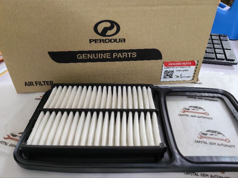GENUINE PERODUA AXIA OLD MODEL AIR FILTER 17801-BZ100(2014-2017 ...