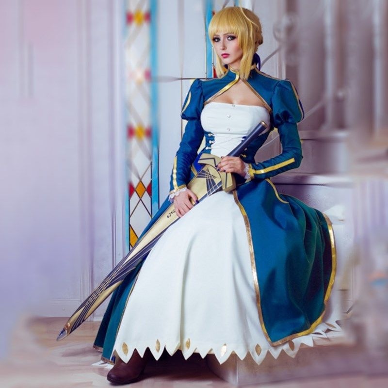 [Ready Stock] Fate stay night saber My King Saiba cos Suit Combat Comic ...