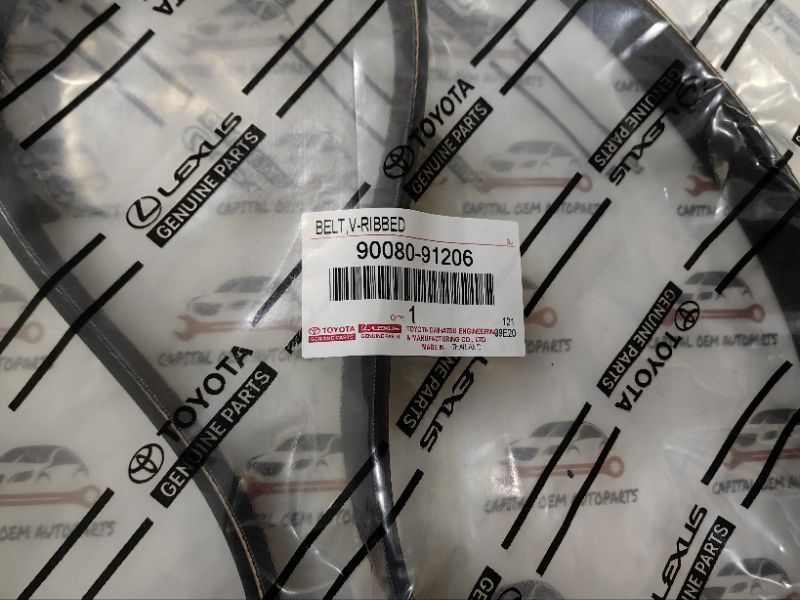 90080-91206 TOYOTA HIACE 2006 KDH200 ( 7PK1475 7PK1473 ) FAN BELT ...