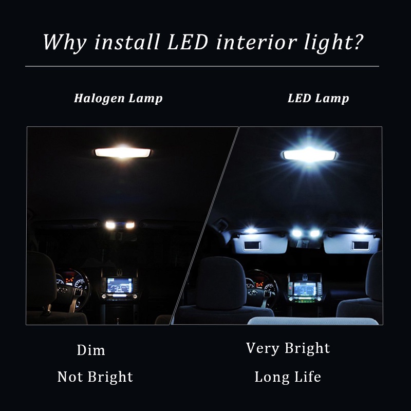 Interior LED For Toyota Hilux 1972-2015 2016 2017 2018 2019 2020 2021 ...