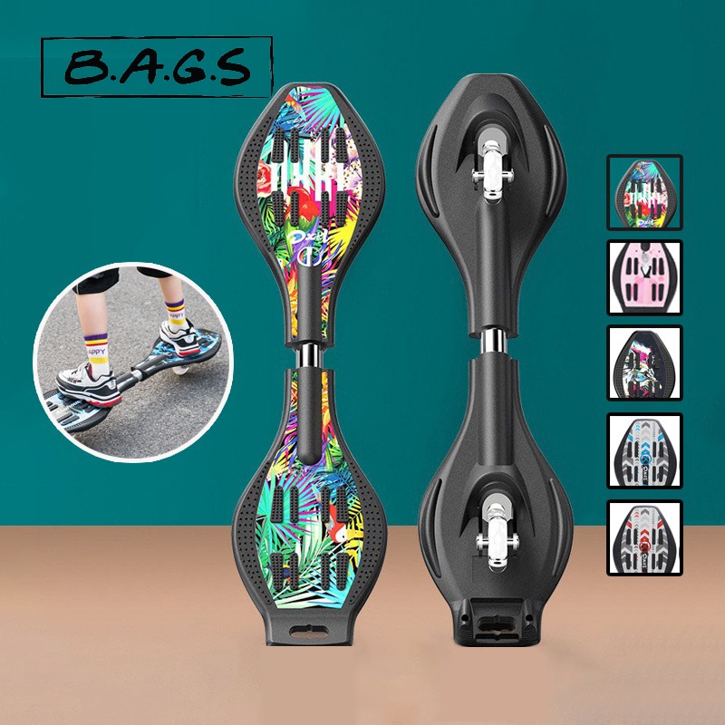 THEBAGS Children Adult Outdoor Skateboard Scooter With Two Wheeled ...