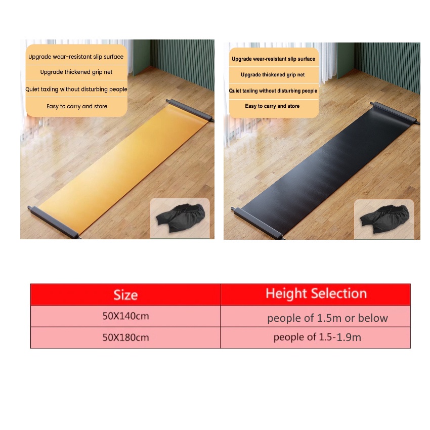 Fitness Skating Board Sliding Mat Skating Training Mat Yoga Mat Sliding ...
