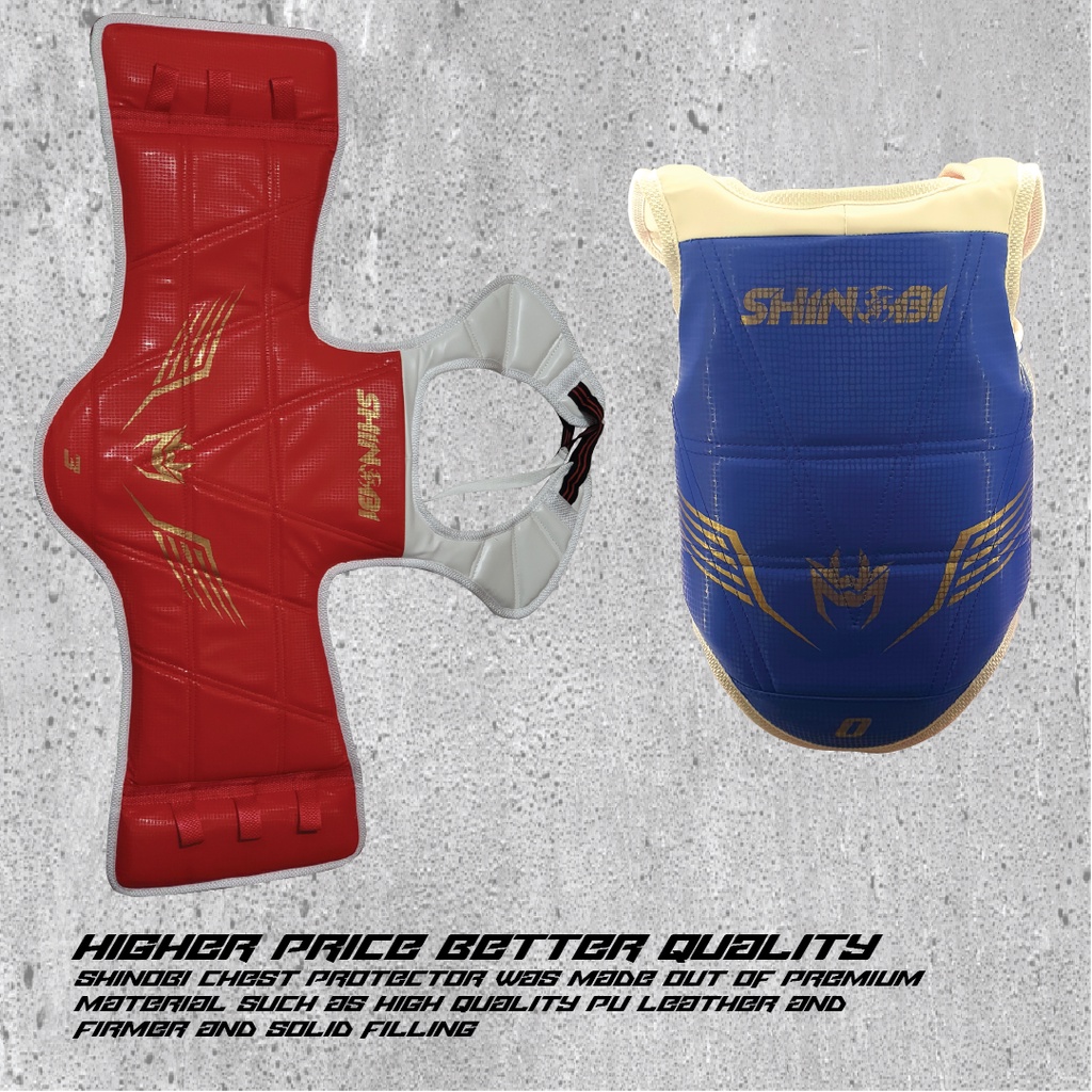 SHINOBI WORLD TAEKWONDO CHEST PROTECTOR CHECT GUARD FOR TAEKWONDO WUSHU ...