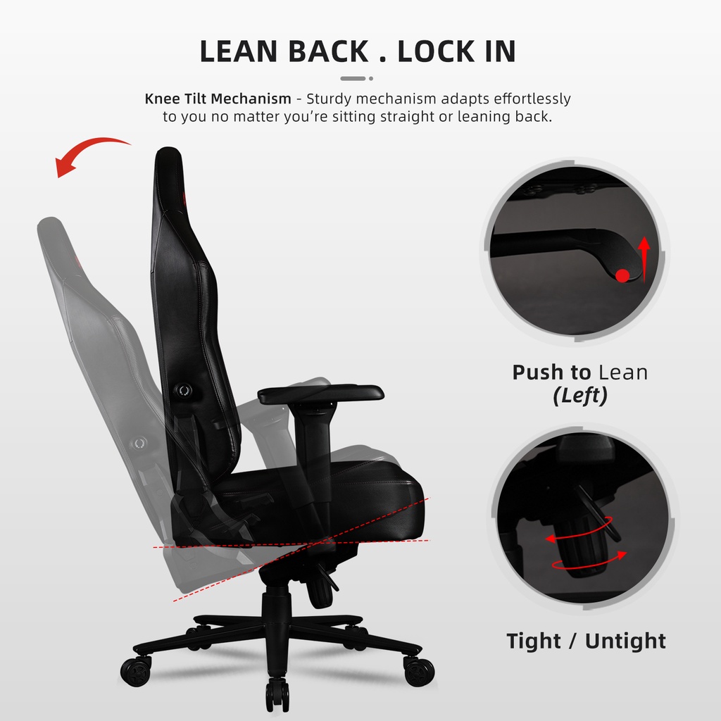 GTGAMEZ Red Bull Gaming Chair Ergonomic Chair Office Executive Chair ...