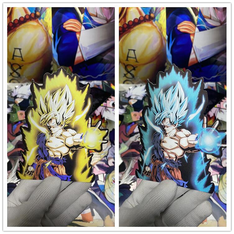 Son Goku Vegeta DB Anime 3D Motion Car Stickers 3D Lenticular ...