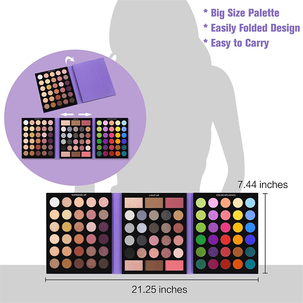 UCANBE Pretty All Set Eyeshadow Palette Holiday Gift Set Pro 86 Colors ...