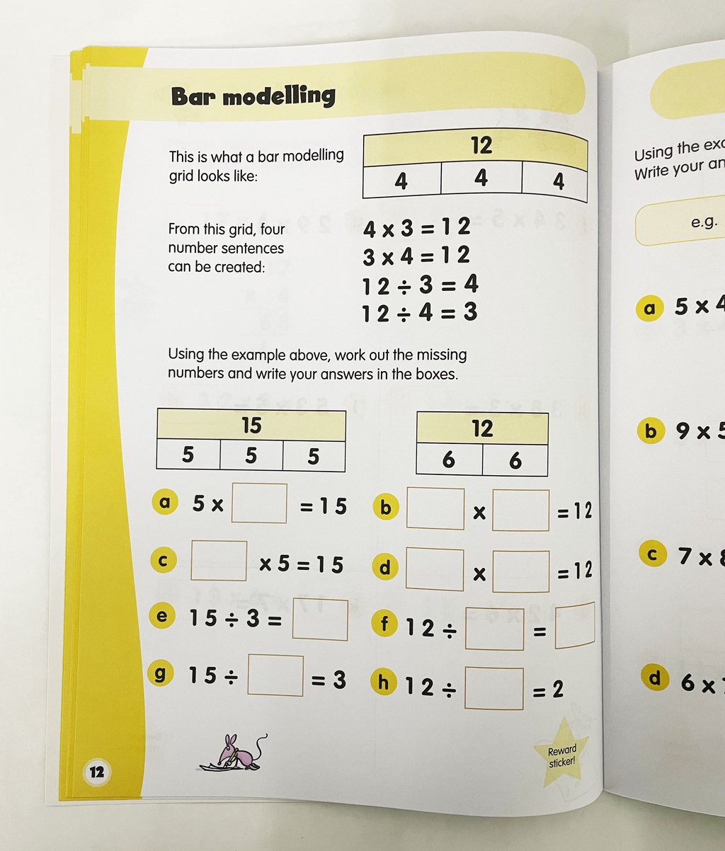 Multiplication & Division Educational Workbook for Kids (Age 7+) To ...