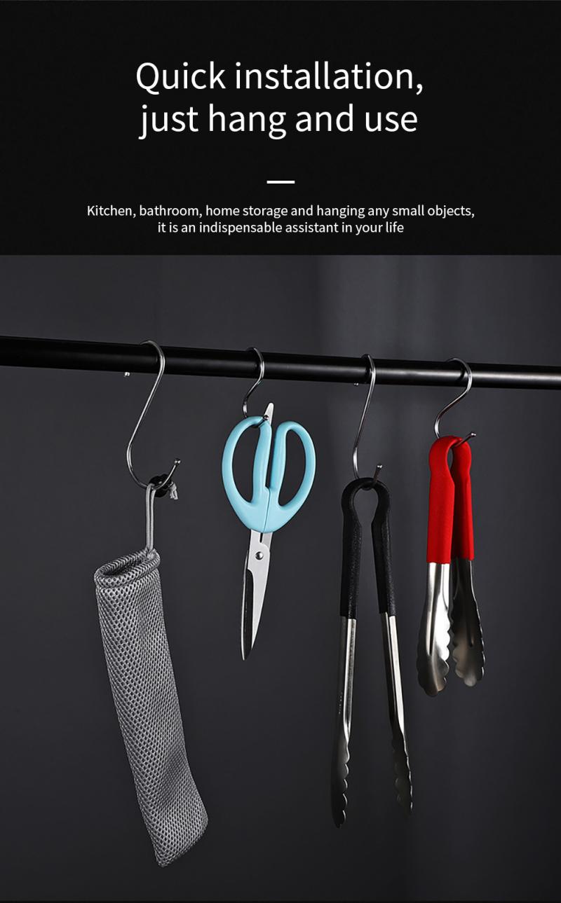 [NEW] Stainless Steel S Hook Metal Hook Cangkuk S / S Shape Hook ...