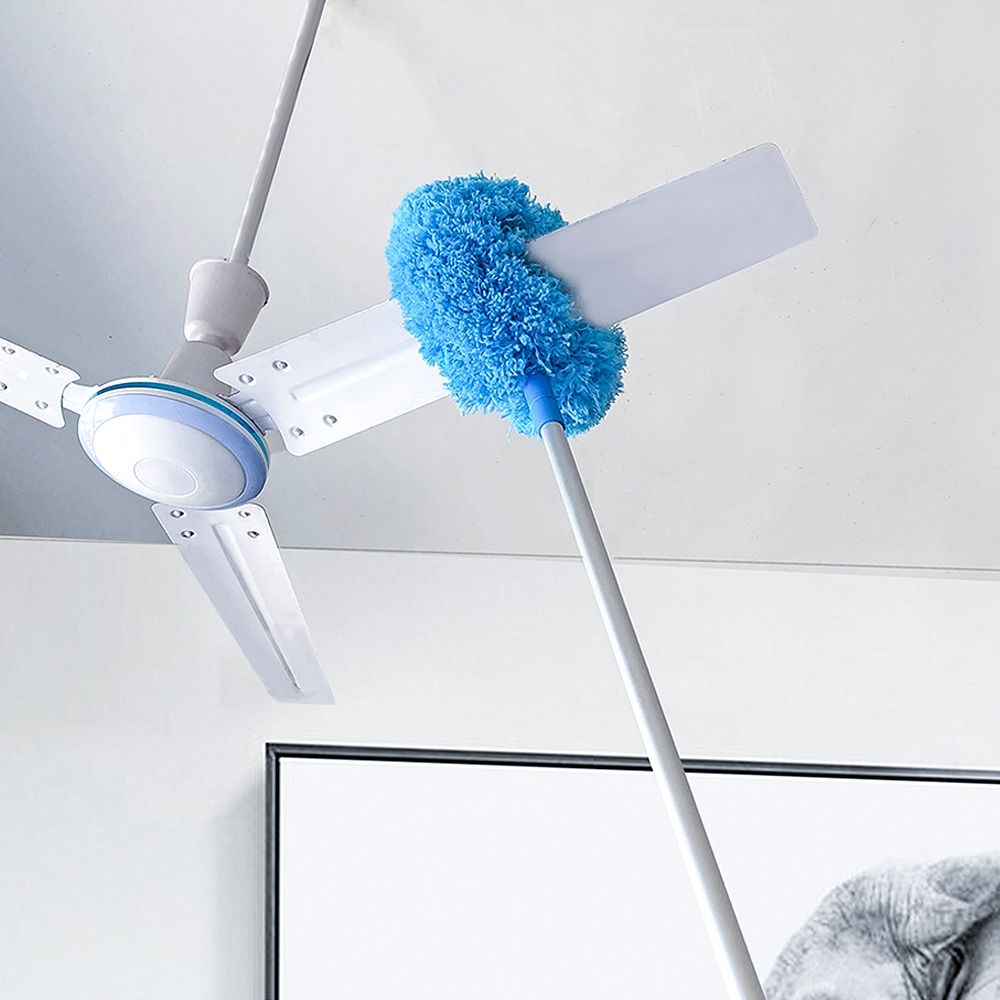 Ceiling Fan Duster Adjustable Length Absorb Dust Ceiling Fan Cleaner ...