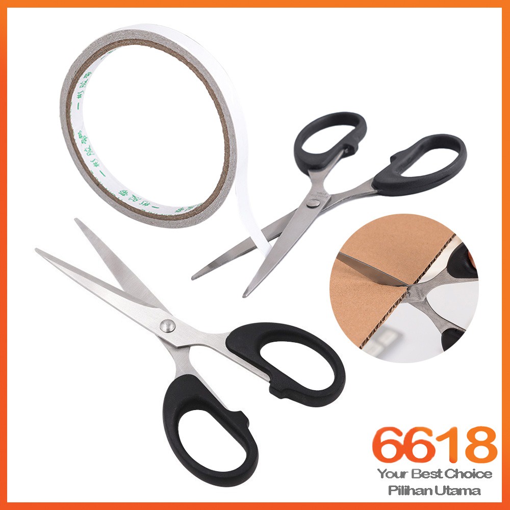 Gunting Alat DIY Tulis Pejabat Gunting Menjahit Stainless Steel Black ...