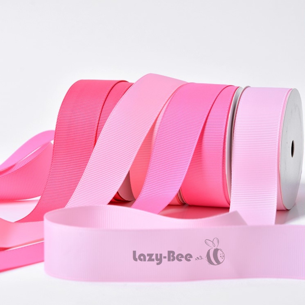 LAZY BEE 100 yards Light Pink Peony Grosgrain Ribbon Wholesale Ribbons ...