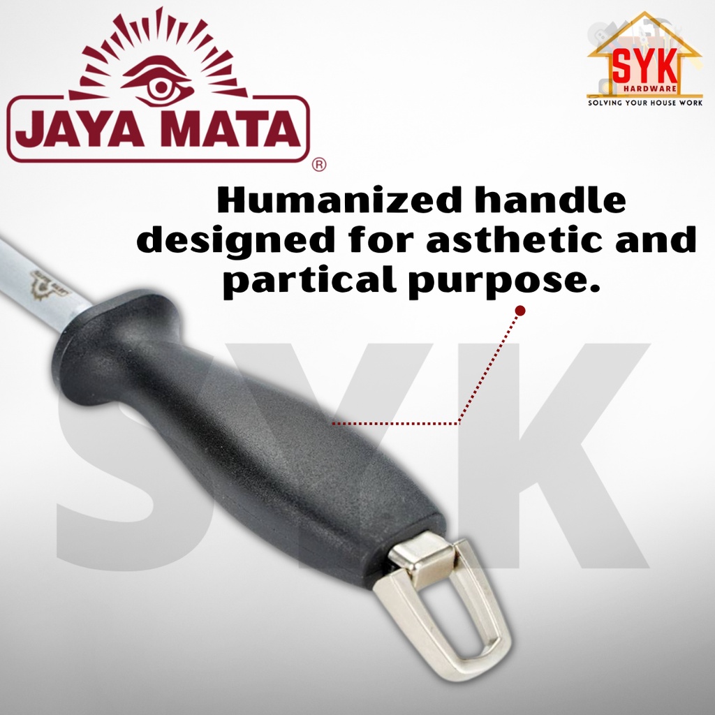 SYK Jaya Mata JM829 12" 1Pcs Magnetic Sharpening Steel Round Shape ...