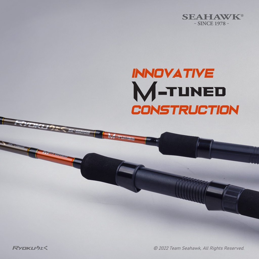 KFT SEAHAWK Ryoku Casting Spinning Fishing Rod Jorang Pancing Mancing ...