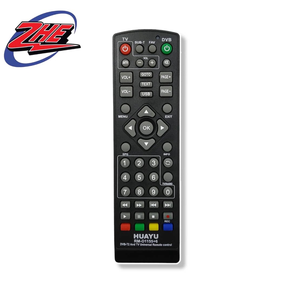 UNIVERSAL REMOTE DVB DVBT2 DVB-T2 DIGITAL DECODER (RM-D1155+6)(6393/522 ...