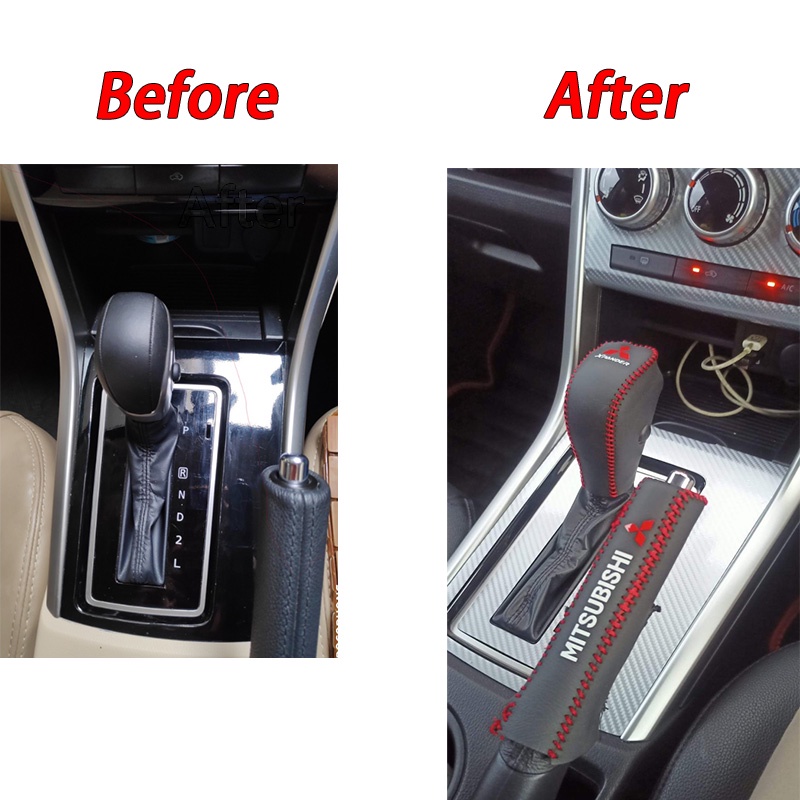 Mitsubishi Xpander Car Leather Gear Cover Car Handbrake Protective ...