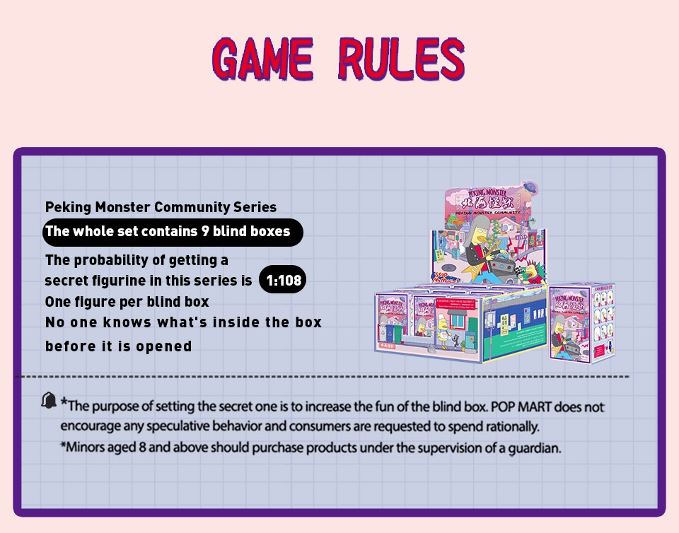 POP MART Peking Monster Community Series Blind Box | Shopee Malaysia