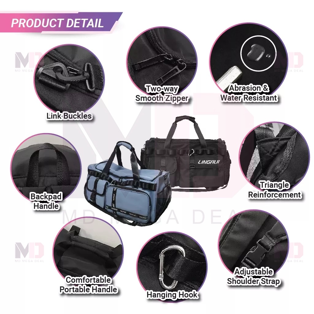 《Mega Deal》Travel Bagpack Duffel Bag Pack Travel Beg Baju Beg Travel ...