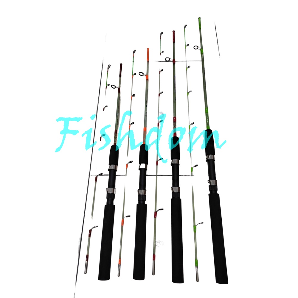 FISHDOM SANTEC 2696 HORNYCORN TRANSPARENT SOLID SPINNING ROD | Shopee ...