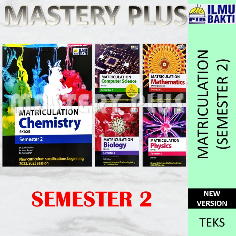 2023 ：MATRICULATION SEMESTER 2- TEKS & BUKU LATIHAN :BIOLOGY ...