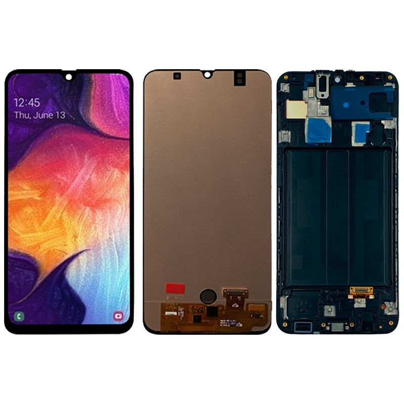 Original For Samsung Galaxy A30 A50 A50S A505 LCD Display Screen With Frame Display Touch Screen ...
