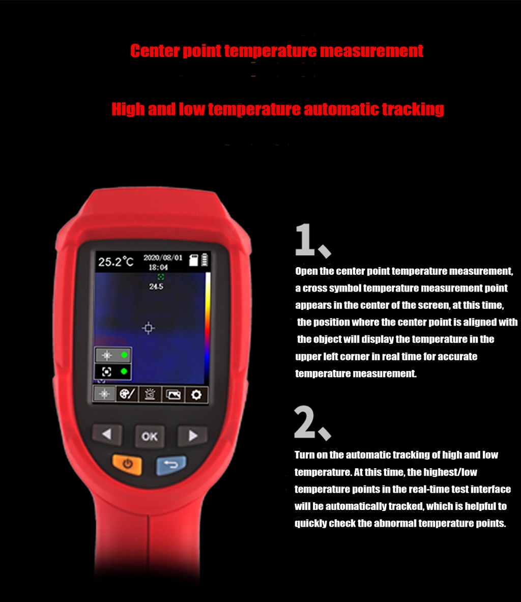 UNI-T Thermal Imaging Camera UTI32 High Temperature Infrared Thermal ...